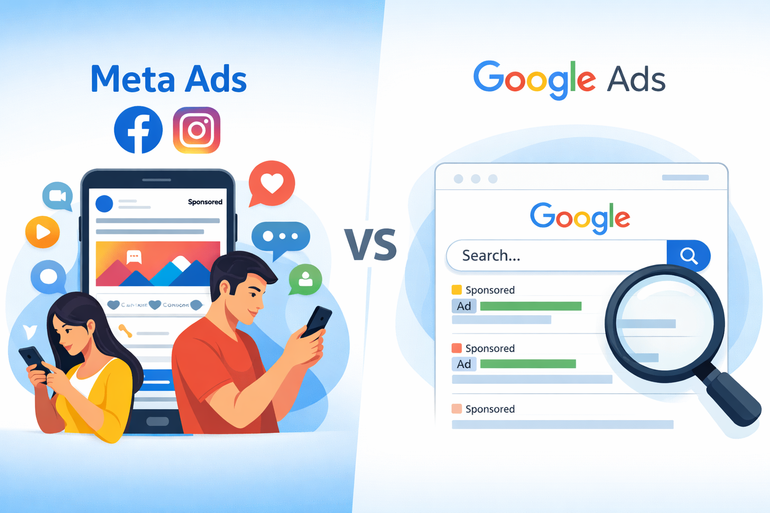 Meta Ads vs Google Ads: Which Is Better for Small Businesses in 2026?